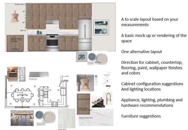 Kitchen Design Help E-design Kitchen Layout and Finish Selections for ...