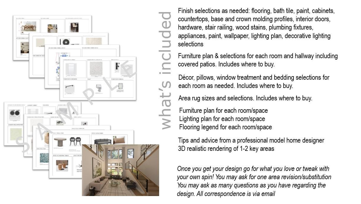 Virtual Interior Design Whole House Bespoke Interior Design Service up ...