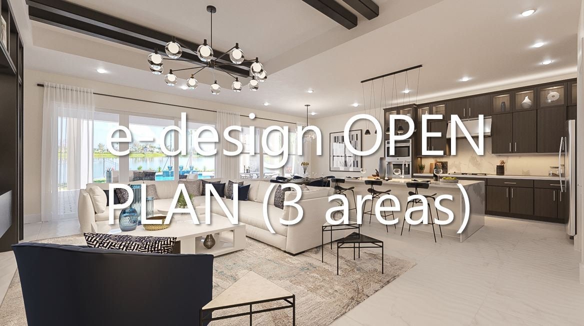 Custom Interior Design E-design Open Plan - Etsy