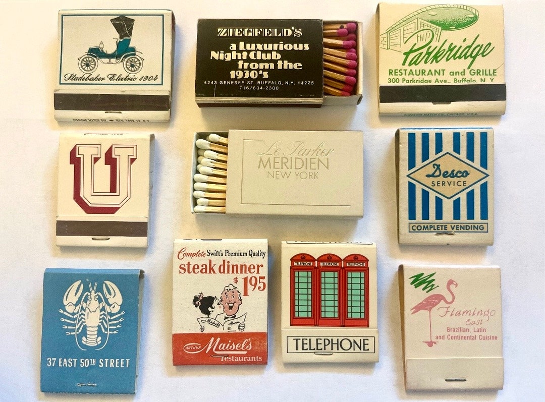 New York Vintage Matchbooks - Etsy