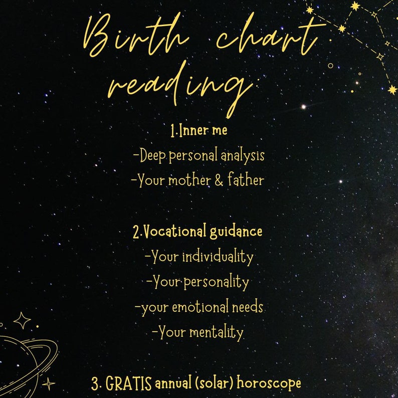 Birth Chart Reading, Astrology Chart Analysis, Natal Chart, Zodiac ...