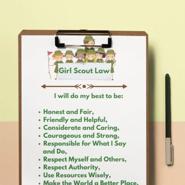 Girl Scout Law - Etsy