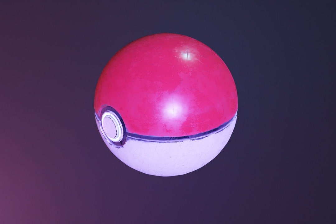 Pokemon Pokeball Model STL File for 3d Printing or Rendering - Etsy