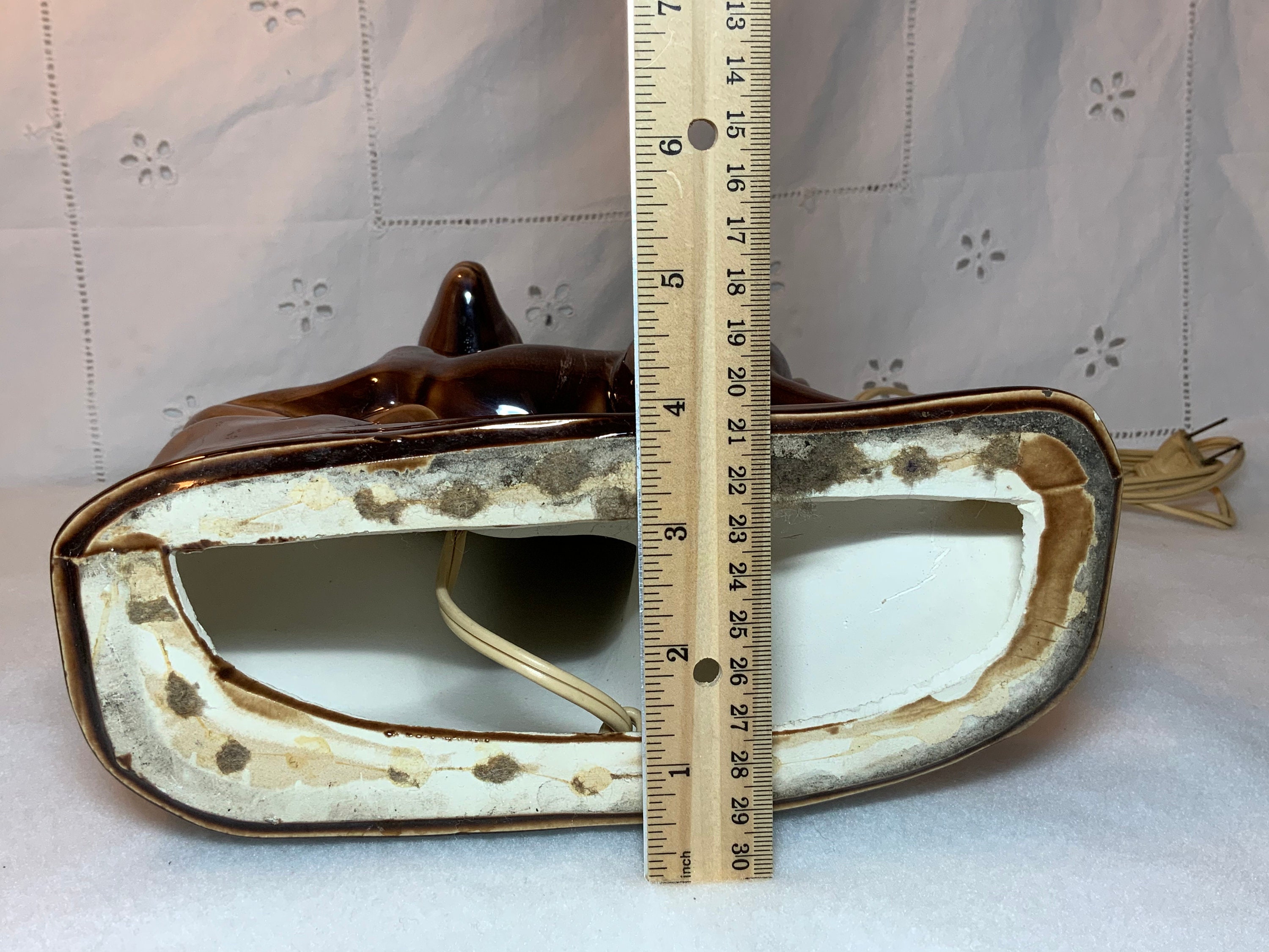 Mid-century Ceramic Leaping Deer Lamp Base Gorgeous Haeger - Etsy