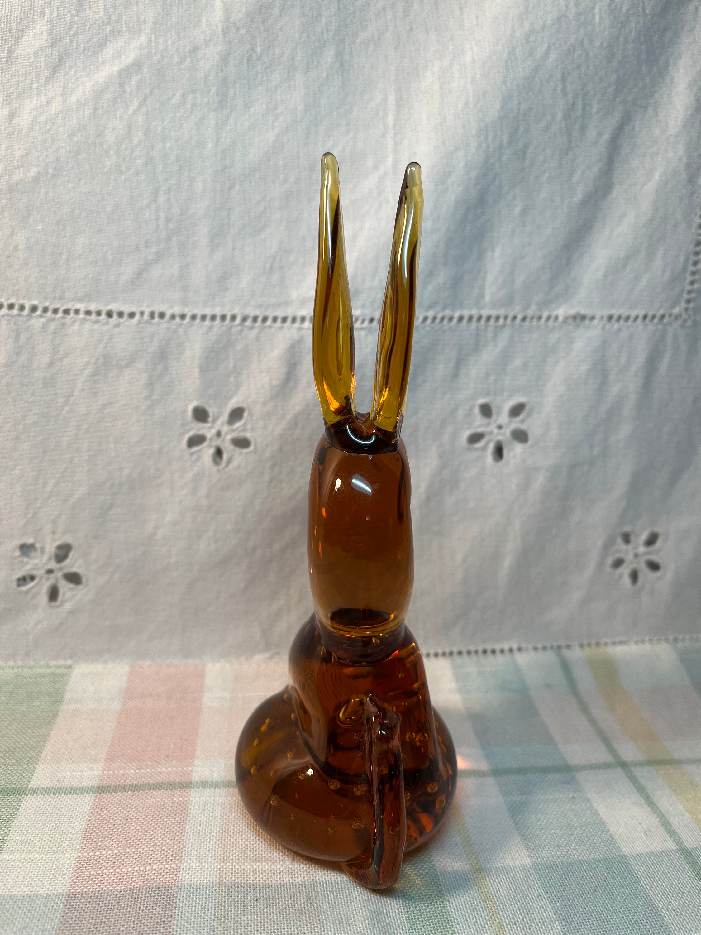 Vintage Glass Bunny Rabbit by Murano (italy) - Amber Glass Controlled ...