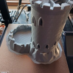 3D Printed Dnd Castle Dice Tower - Etsy