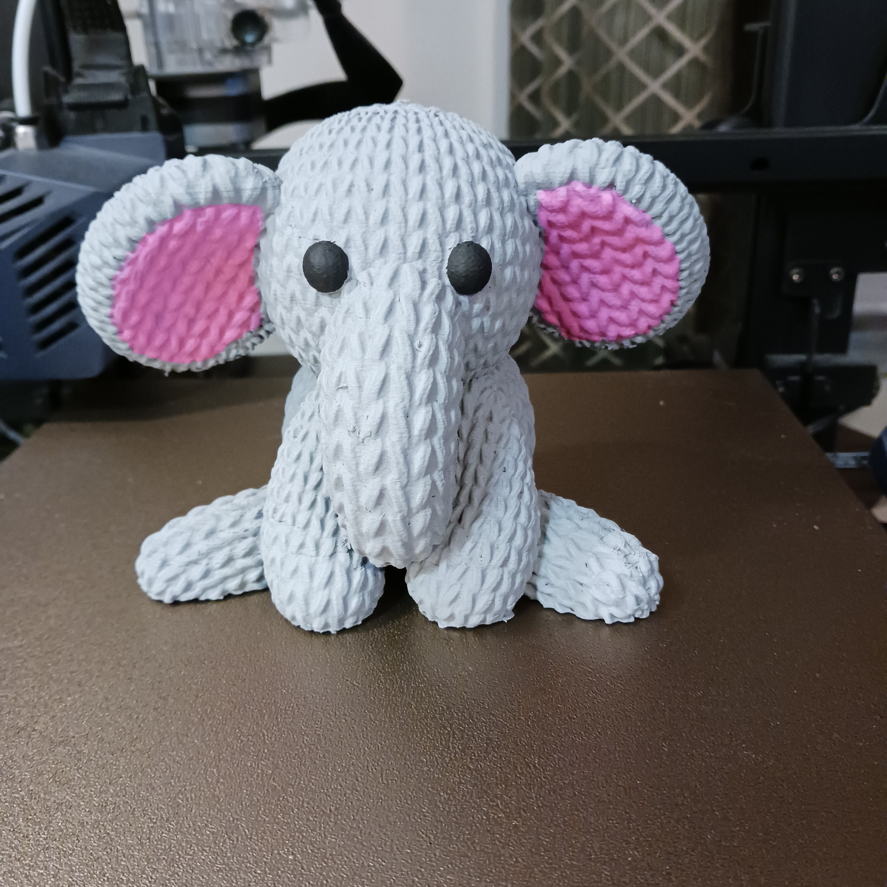 Elephant Crochet Knitted Look 3D Printed Statue - Etsy