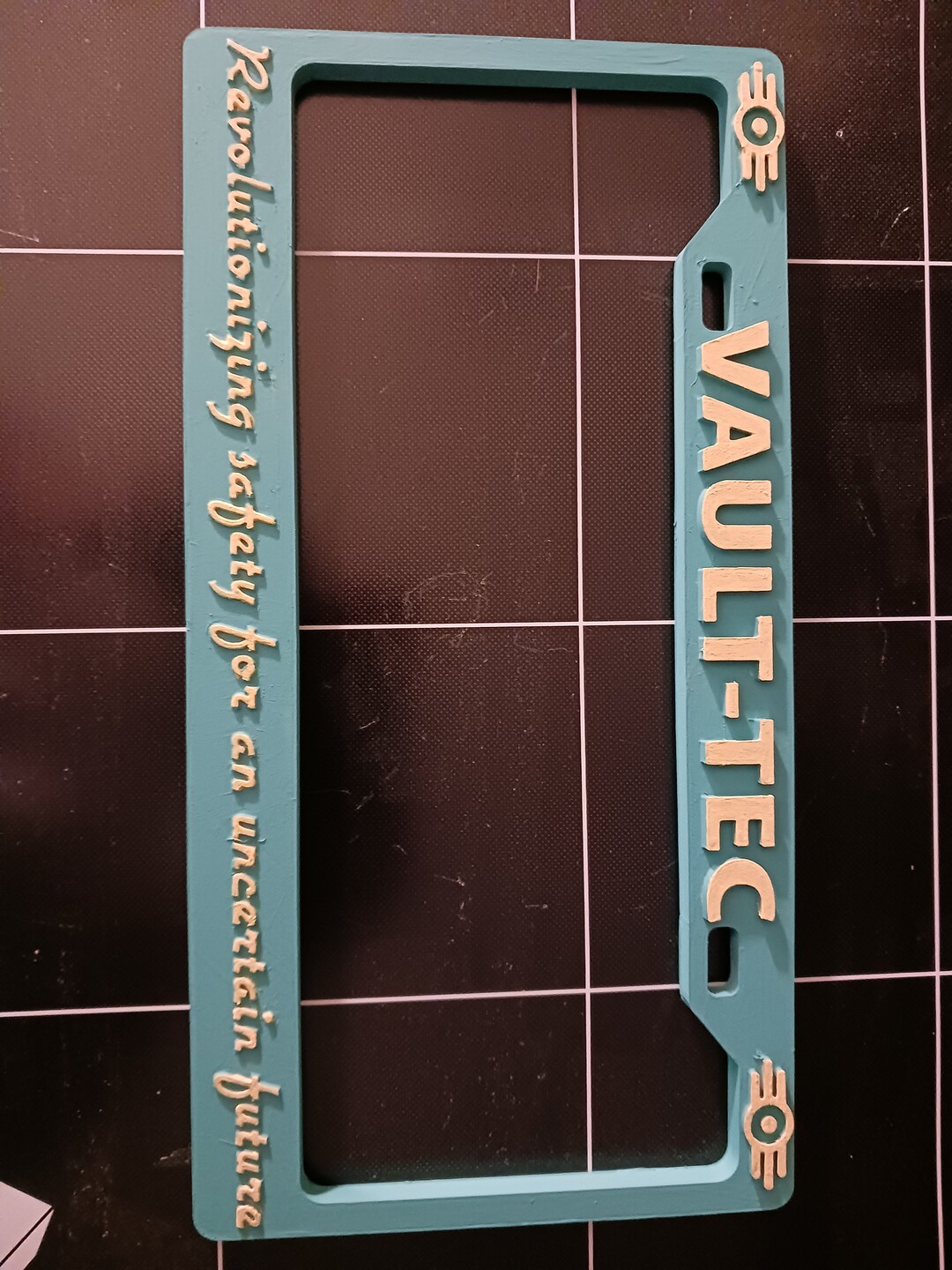 FALLOUT Vault-tec License Plate Frame 3D Printed - Etsy