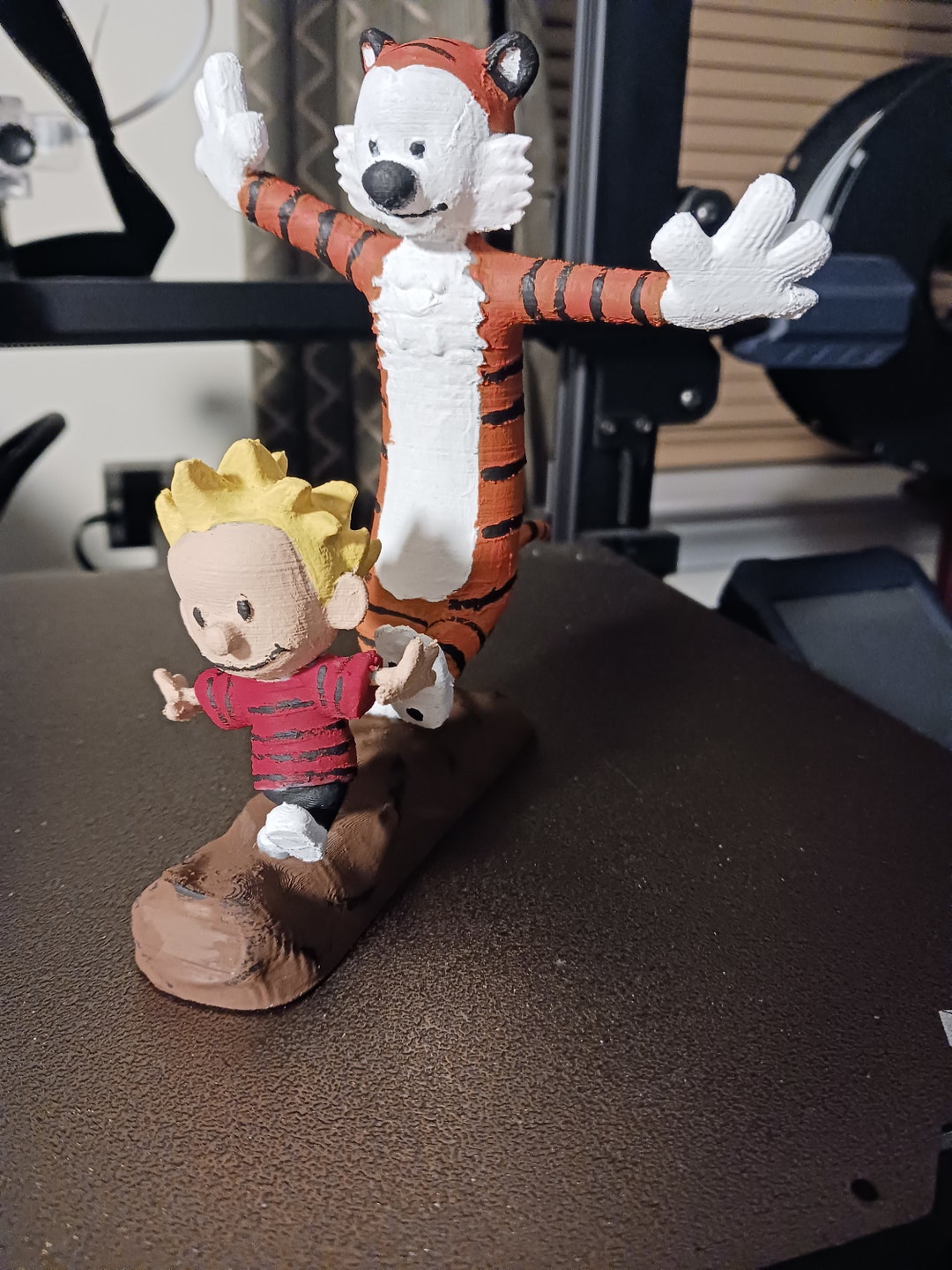 Calvin and Hobbes Diorama 3D Printed and Hand Painted - Etsy