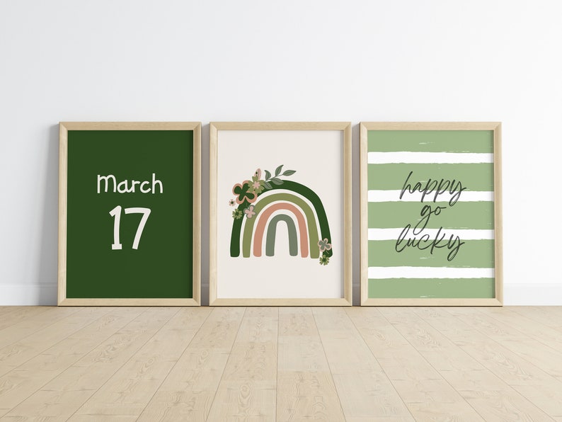 St Patricks Day Wall Art | St Patrick's Day Printables | St. Patrick's ...