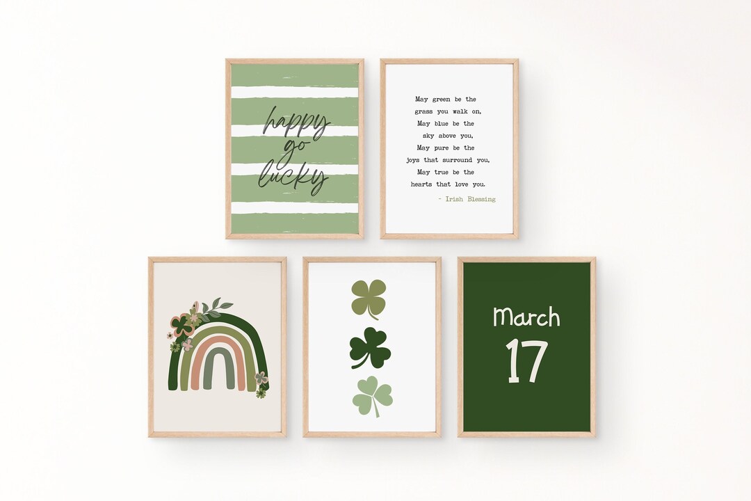 St Patricks Day Wall Art St Patrick's Day Printables St. Patrick's Day ...