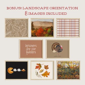 Thanksgiving Gallery Wall Set | Set of 25+ Art Prints | Fall Decoration ...