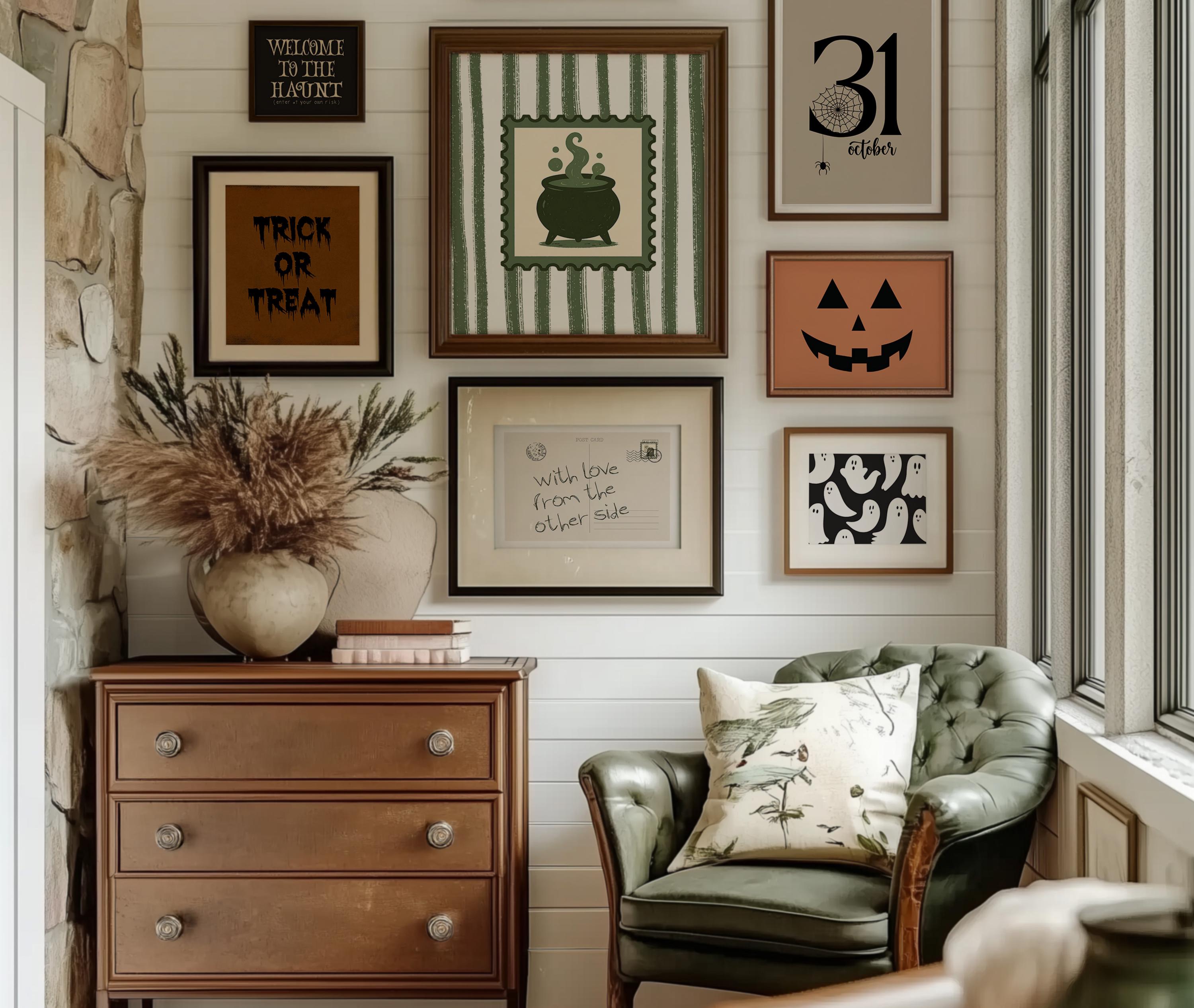 Halloween Printable Wall Art | Halloween Art Prints | Spooky Prints ...