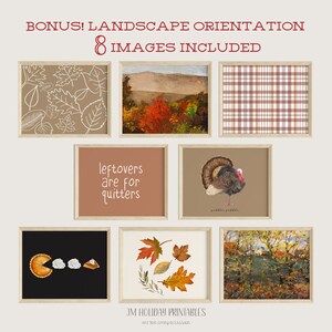 Thanksgiving Gallery Wall Set | Set of 25+ Art Prints | Fall Decoration ...
