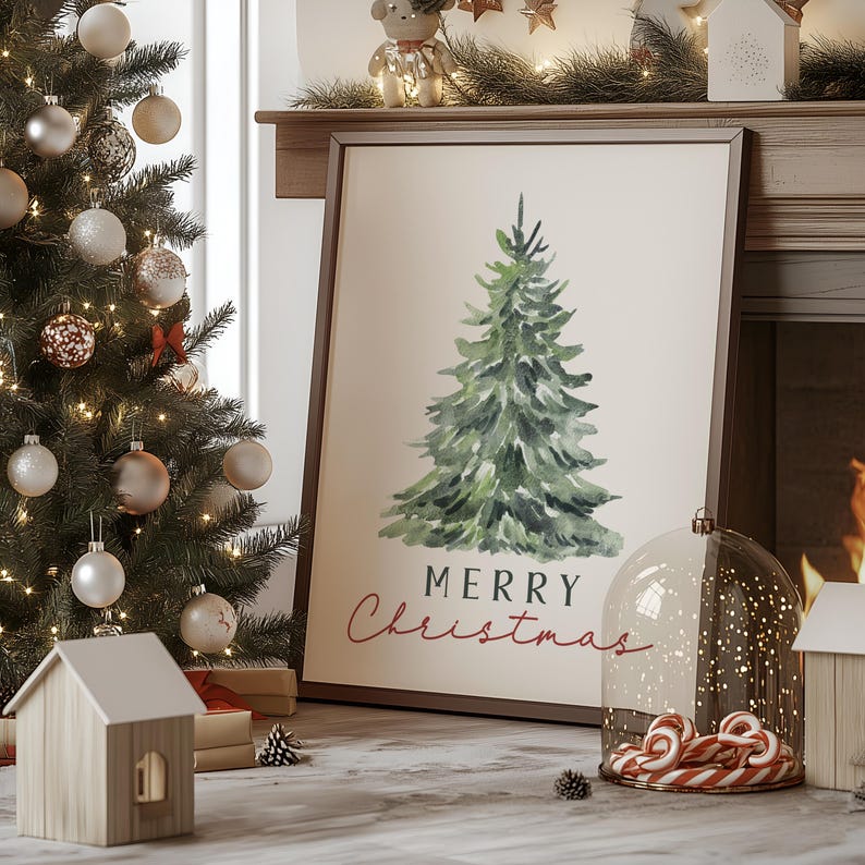 Christmas Wall Decor | Christmas Printable Wall Art | Holiday Decor ...
