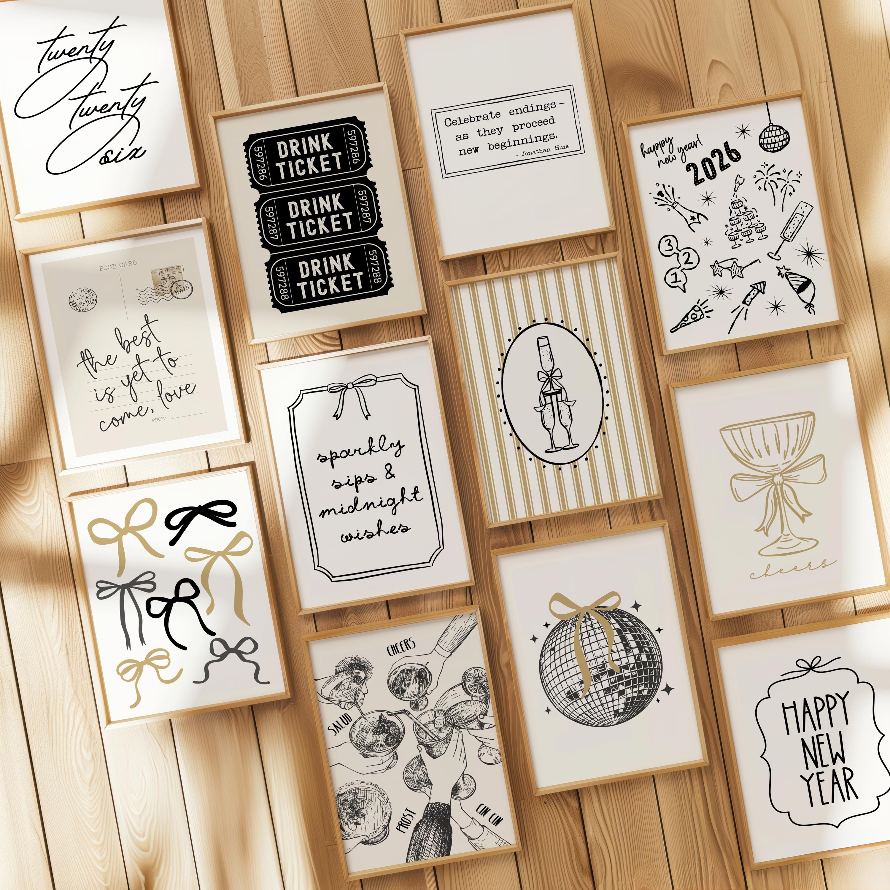 New Years Eve 2026 Wall Art | NYE Posters | New Year's Eve Prints ...