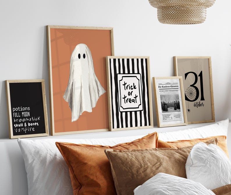 Halloween Printable Wall Art | Halloween Art Prints | Spooky Prints ...