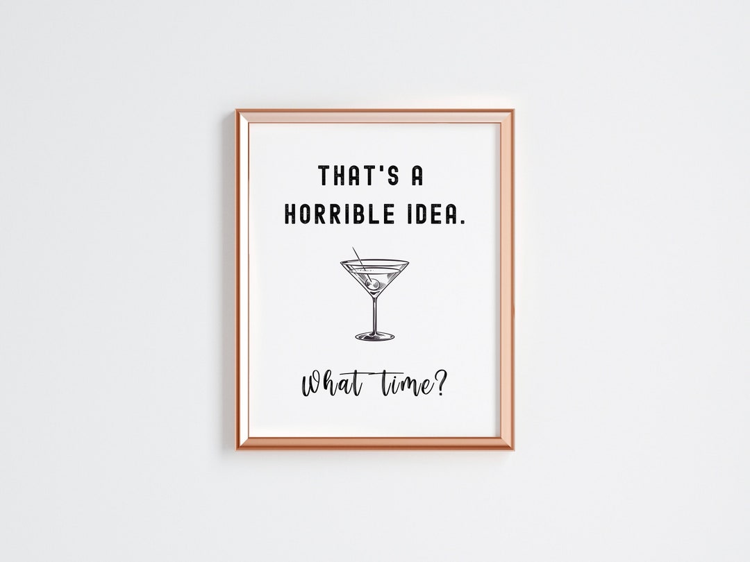 Cocktail Funny Saying Bar Art Bar Wall Art Bar Cart Art Printables ...