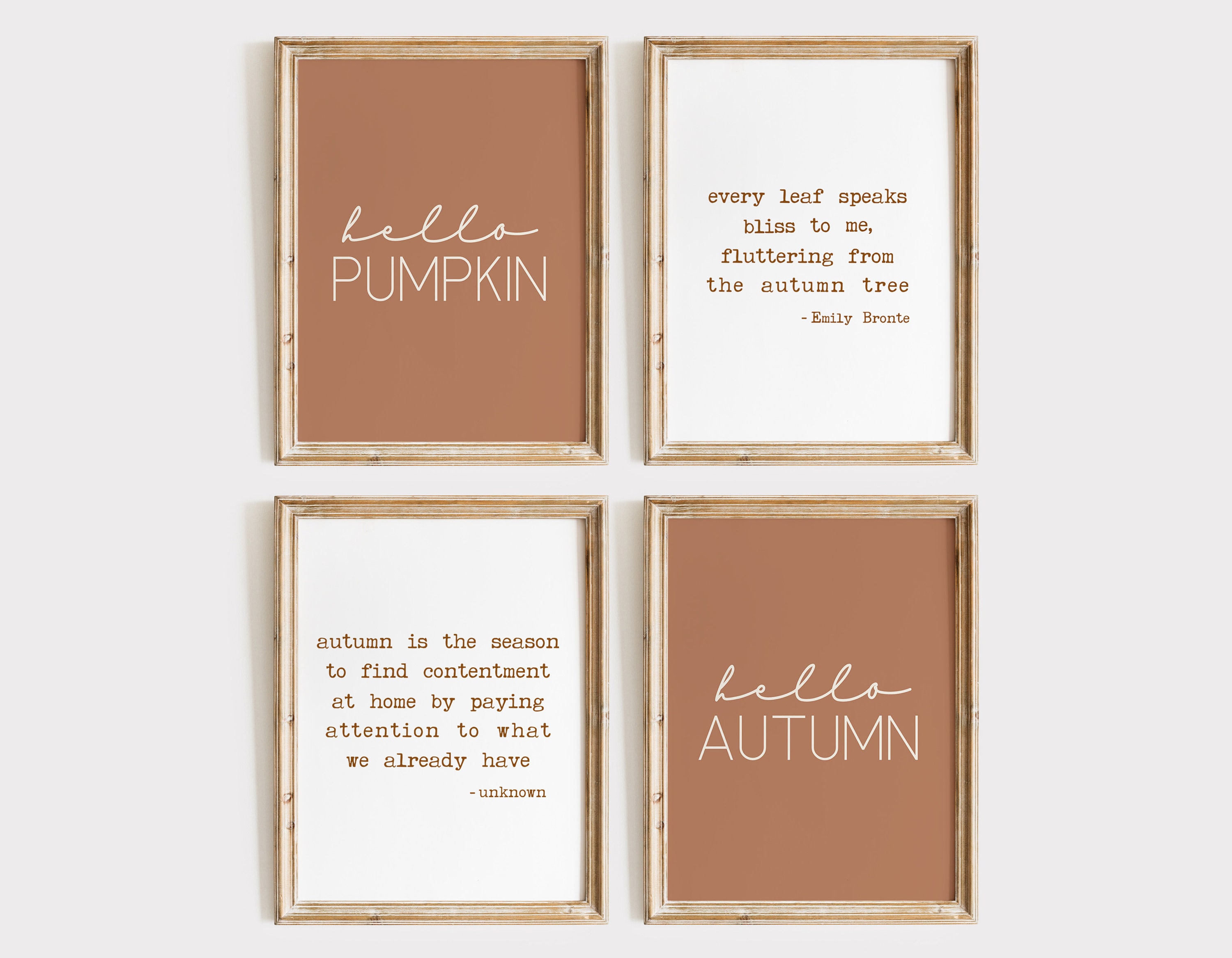 Thanksgiving Gallery Wall Set | Fall Digital Wall Art | Fall Decoration ...