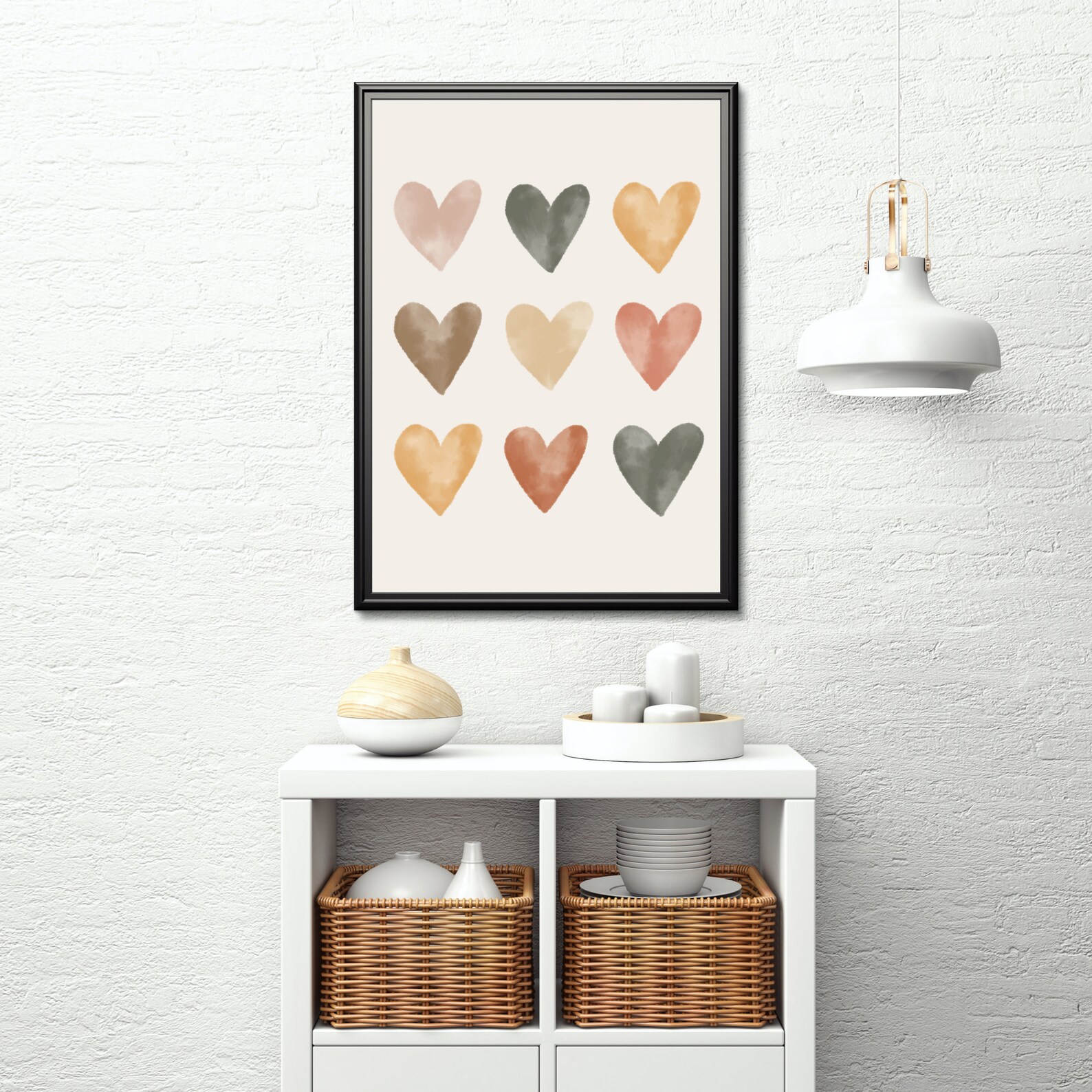 Valentines Day Printable Heart Wall Art Digital Download - Etsy