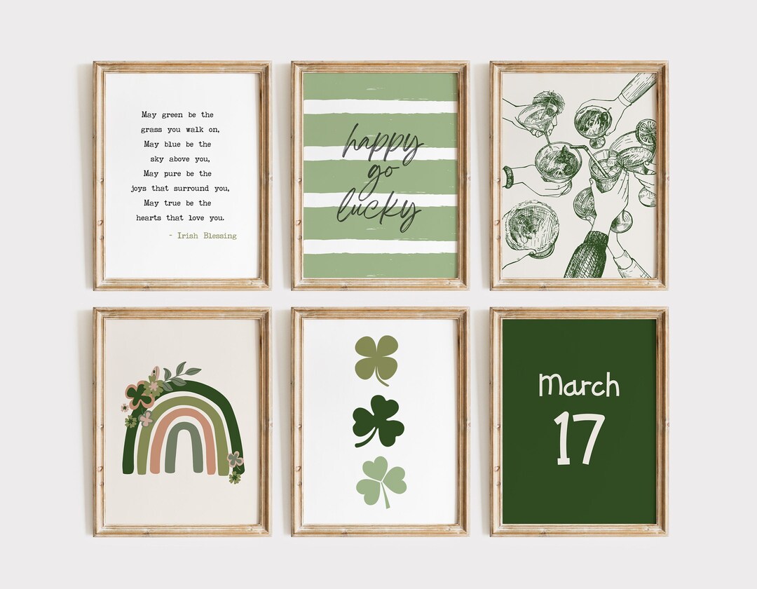 St Patricks Day Wall Art | St Patrick's Day Printables | St. Patrick's ...