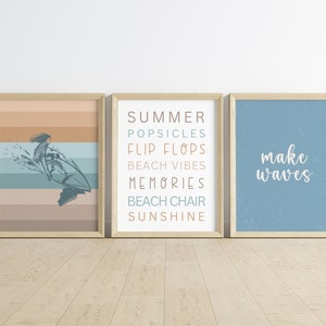 Summer Prints Gallery Wall Set | Beach Decor Wall Art | Summer ...