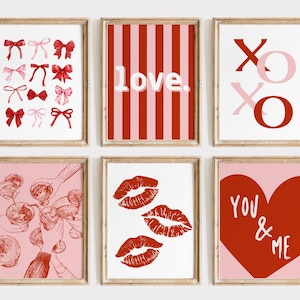 Valentines Printable Wall Art | Valentines Prints | Trendy Wall Art ...