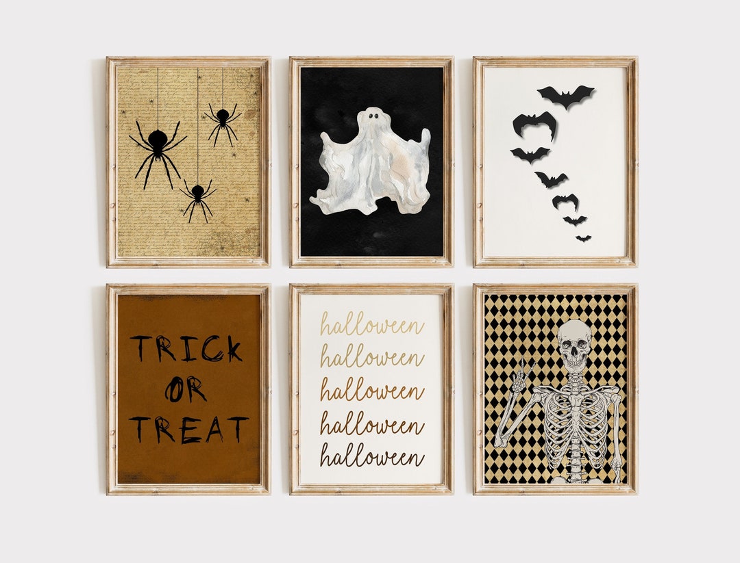 Halloween Printable Wall Art Halloween Decor Halloween Wall Art Print ...