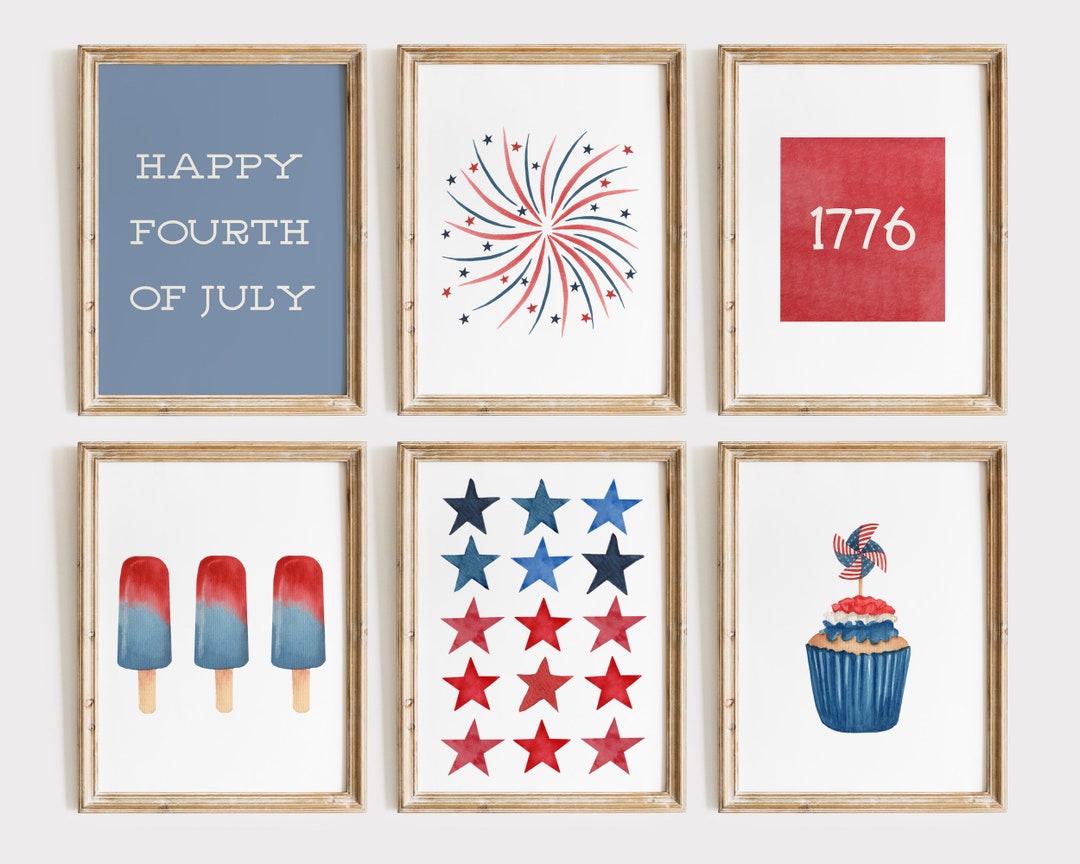 American Flag Wall Art Print | Memorial Day Art Prints | Fourth of July ...