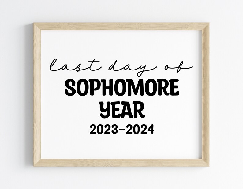 Last Day of Sophomore Year 2023-2024 Last Day of 10th Grade - Etsy