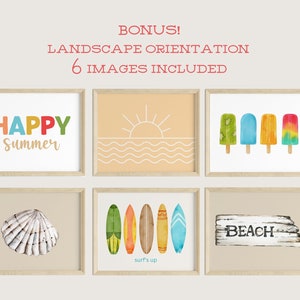 Summer Prints Gallery Wall Set | Beach Decor Wall Art | Summer ...