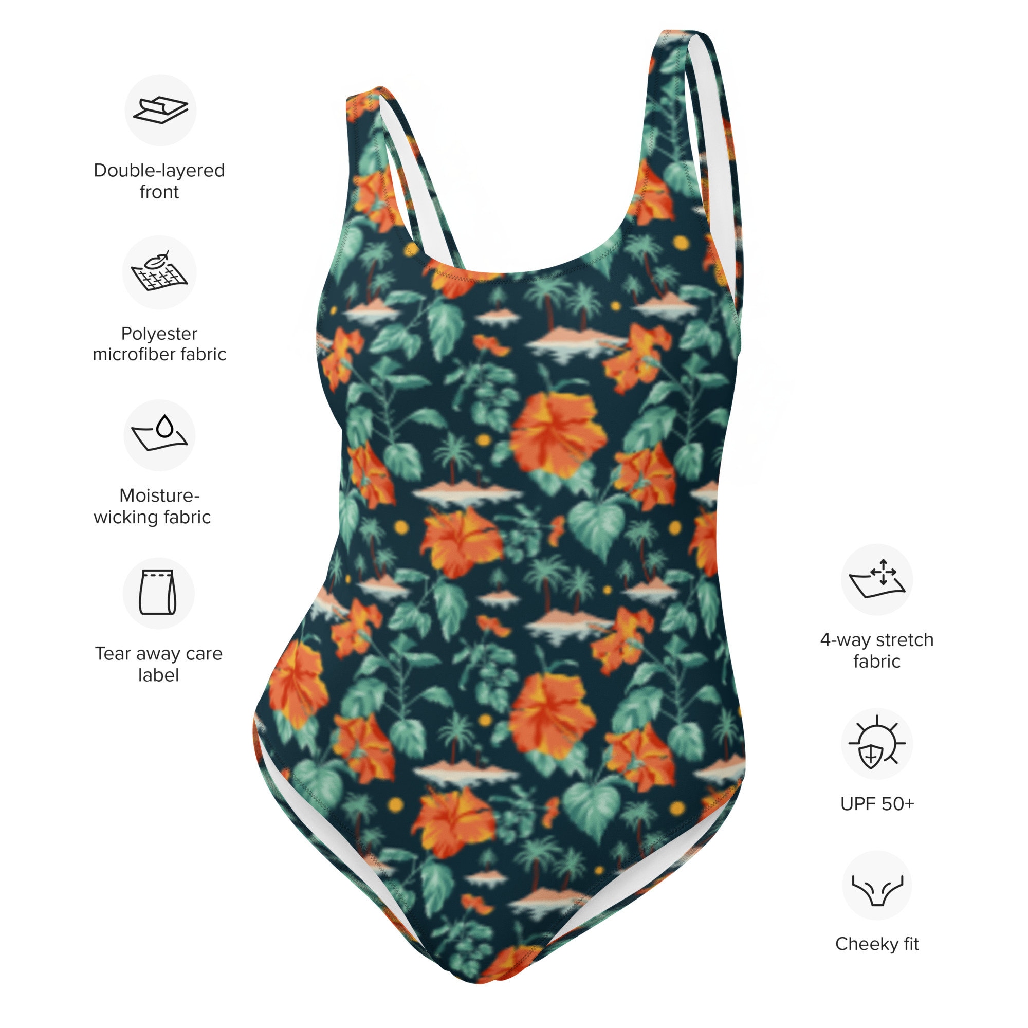 Hawaiian Print Women's Bathing Suit - Family Matching - Etsy