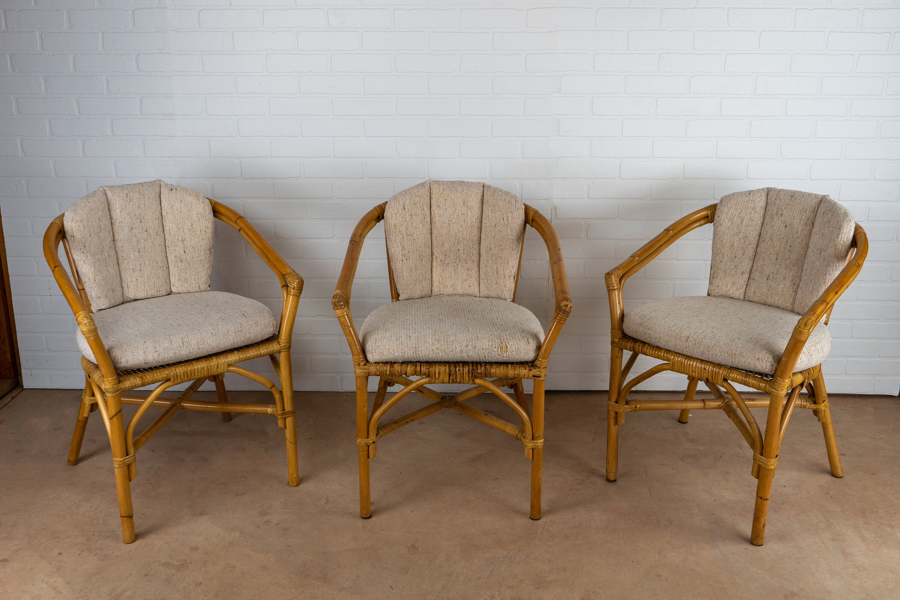 Boho Style Rattan Dining Set table 3 Chairs - Etsy
