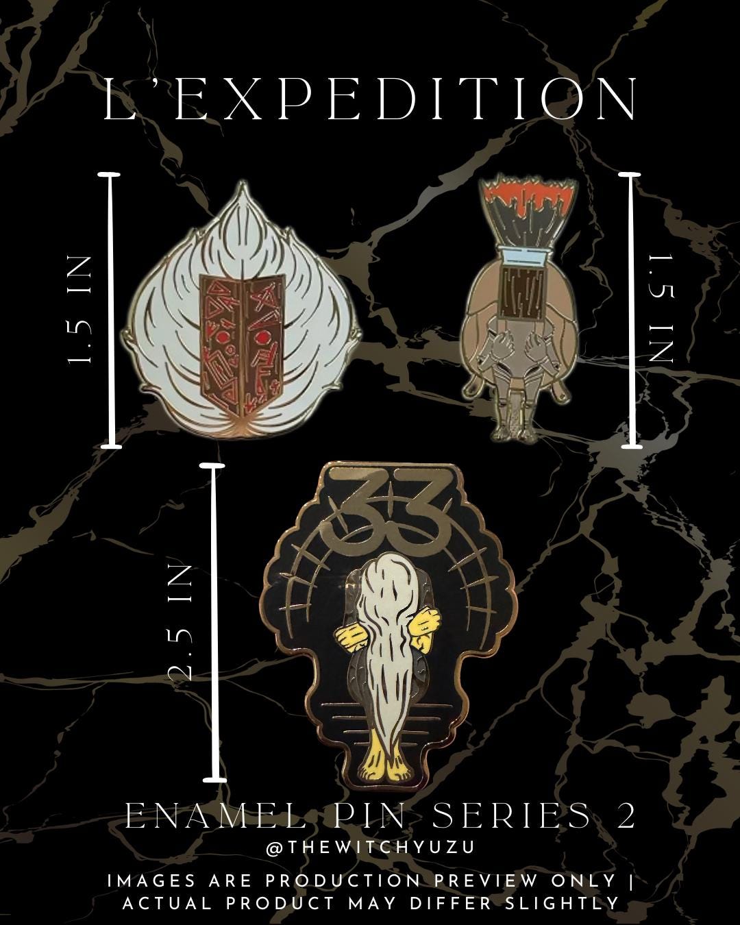 L’expedition Clair Obscure Enamel Pins Series 2 Monoco Pin Noco Gestral ...
