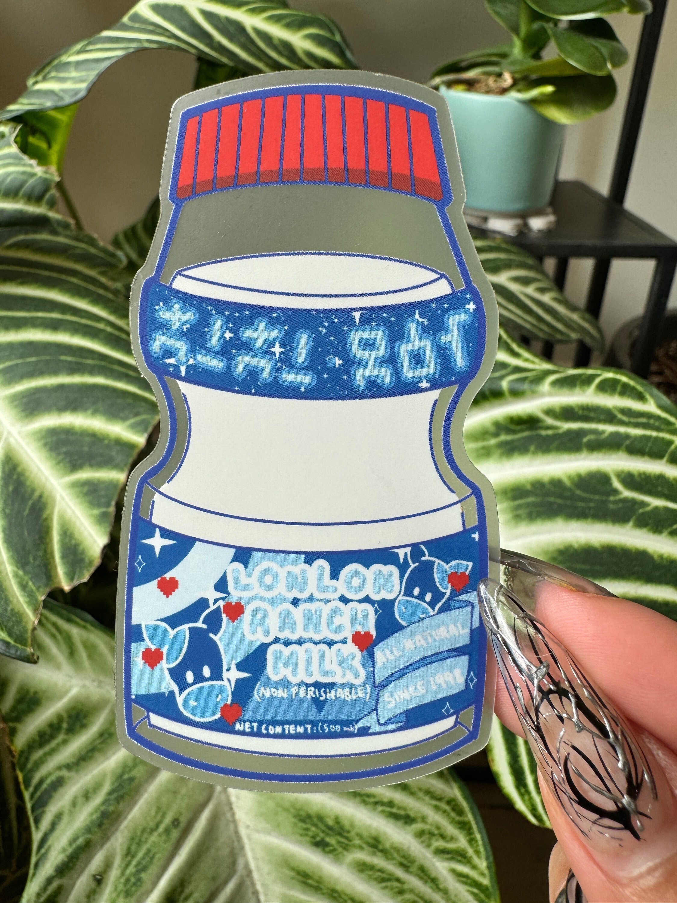 Transparent Matte Zelda Sticker Food Decal Inspired by Lon Lon Pocari ...