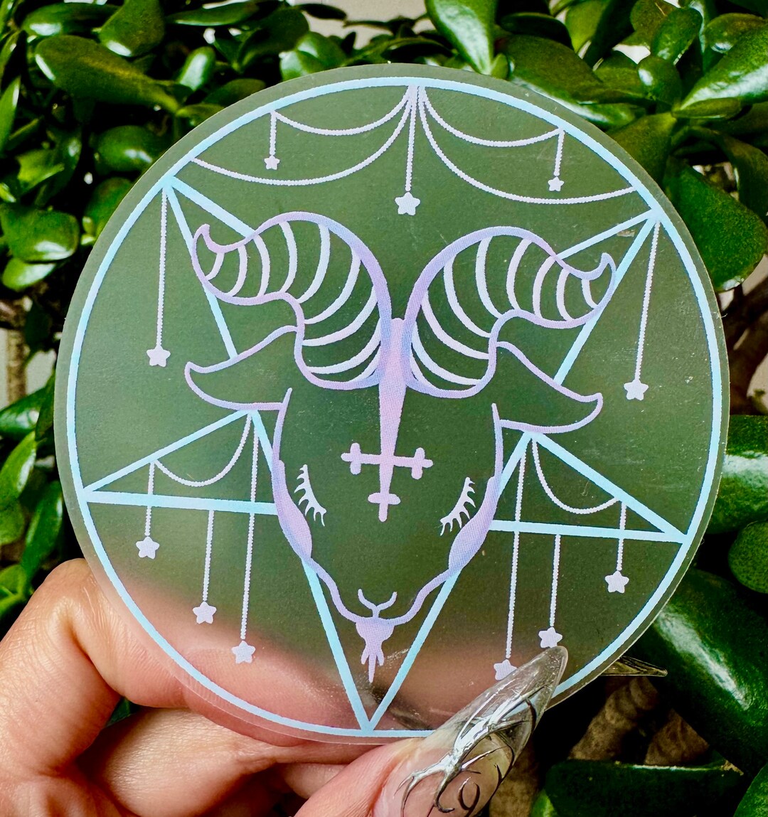 Magical Baby Baphomet Vinyl Sticker / Matte Transparent Finish ...