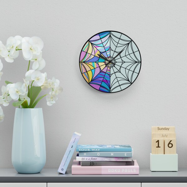 Stained Glass Clock - Etsy