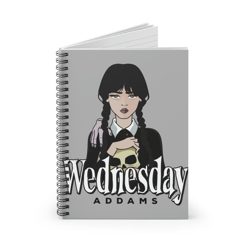 Wednesday Addams Wednesday Goth Dark Spiral Notebook - Etsy