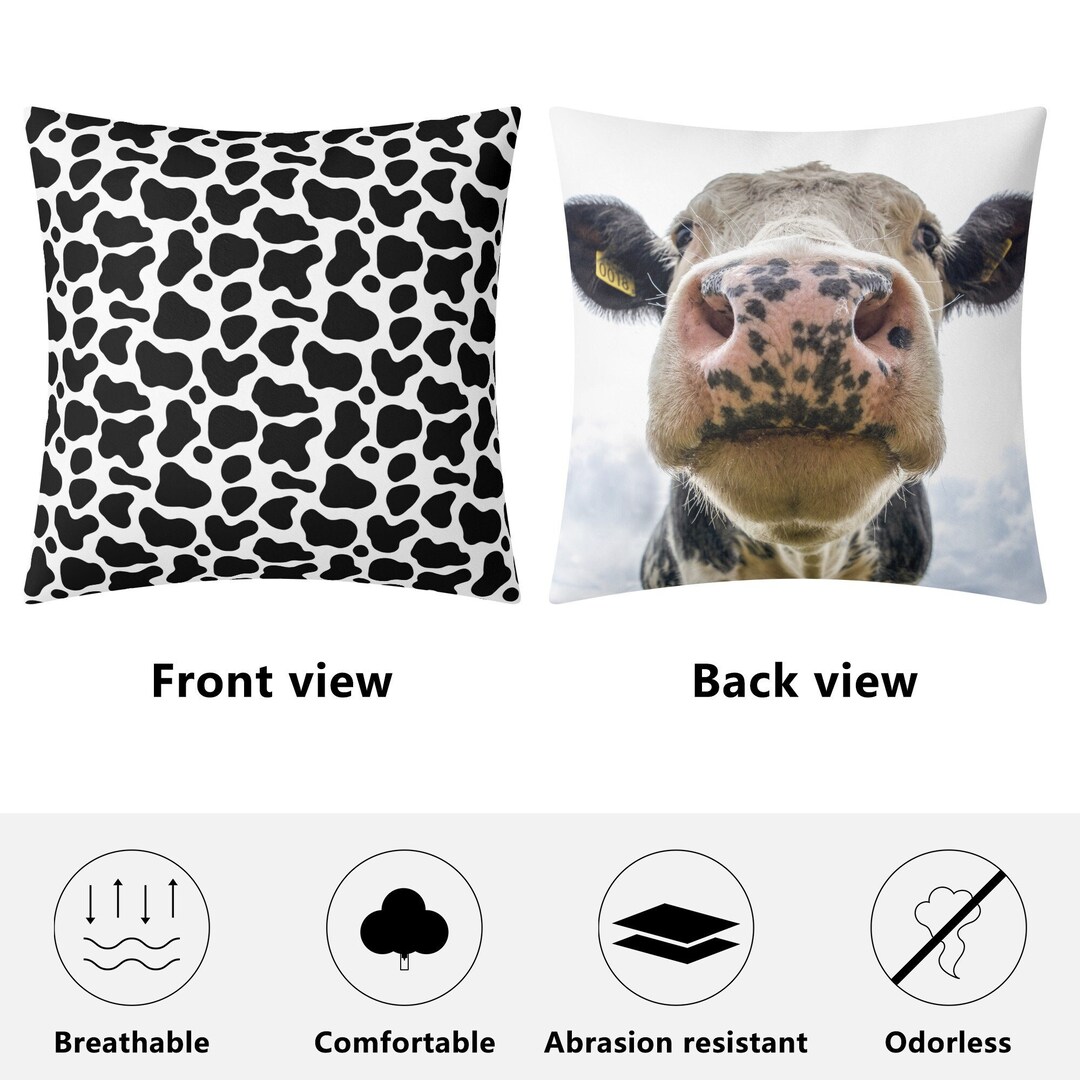 Cow Cow Print Double Side Printing Pillow Cover - Etsy
