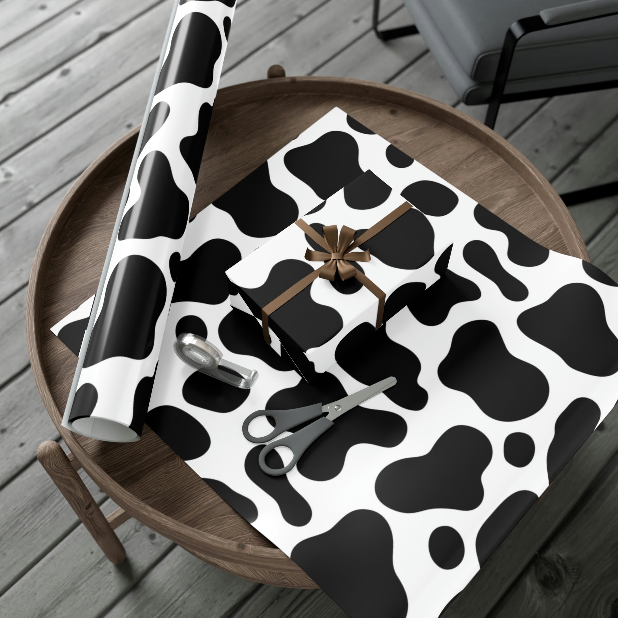 Cow Print Wrapping Paper Cow Print Cow Gift Wrap Papers - Etsy
