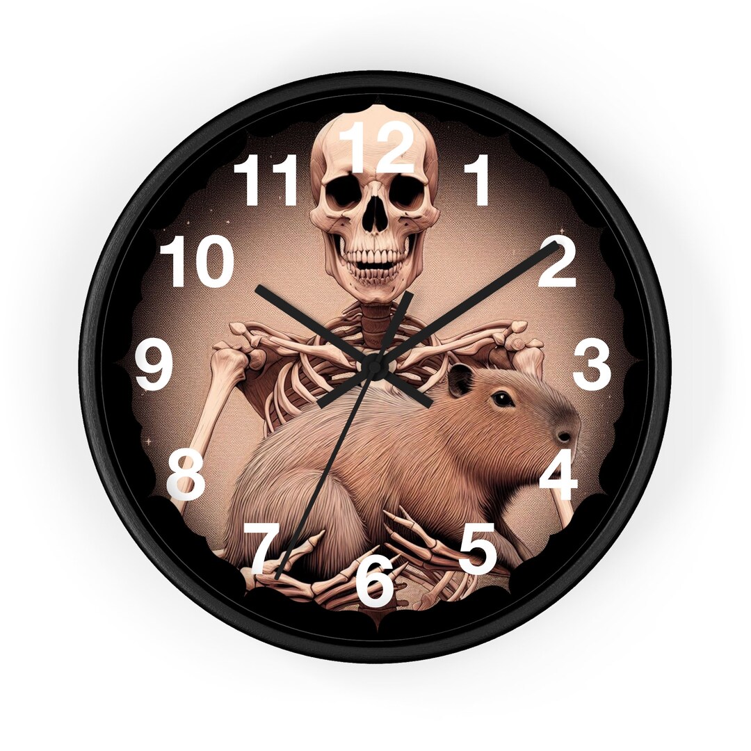Capybara Clock Skull Wall Clock - Etsy