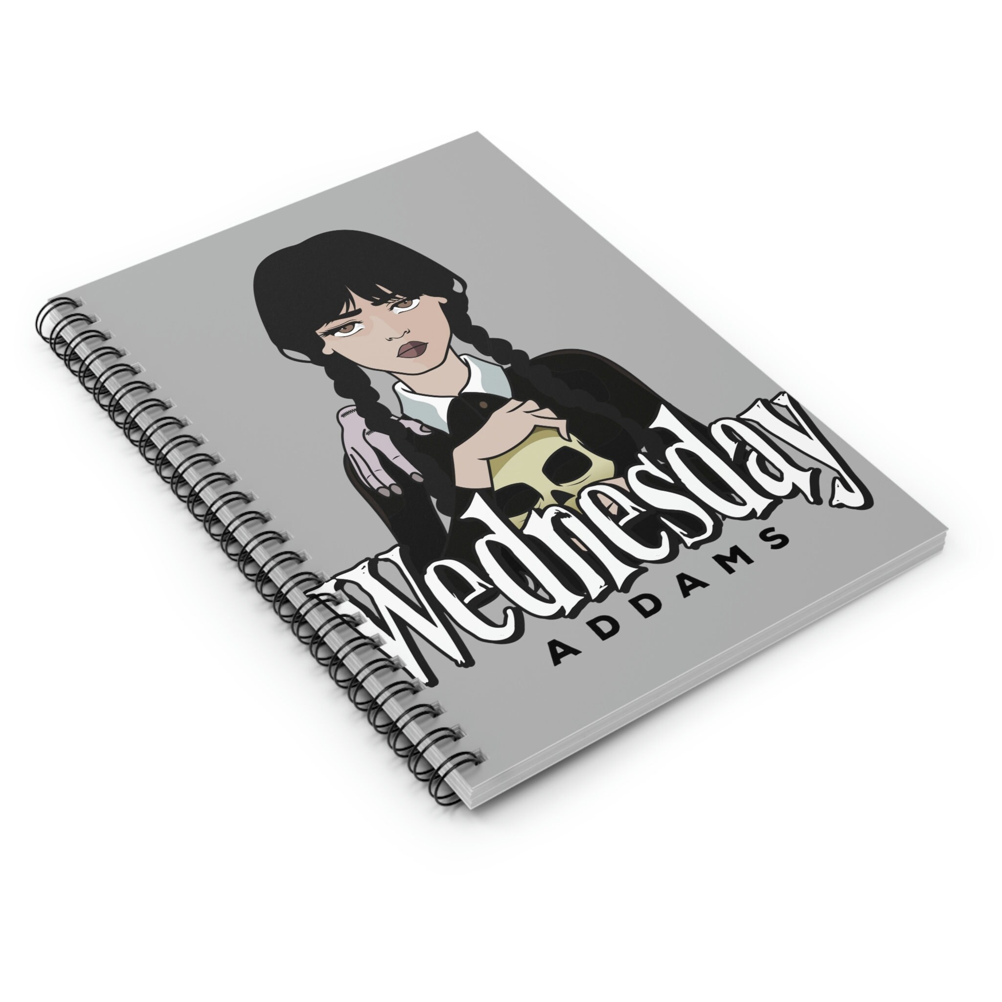 Wednesday Addams, Wednesday, Goth, Dark, Spiral Notebook, Ruled Line - Etsy