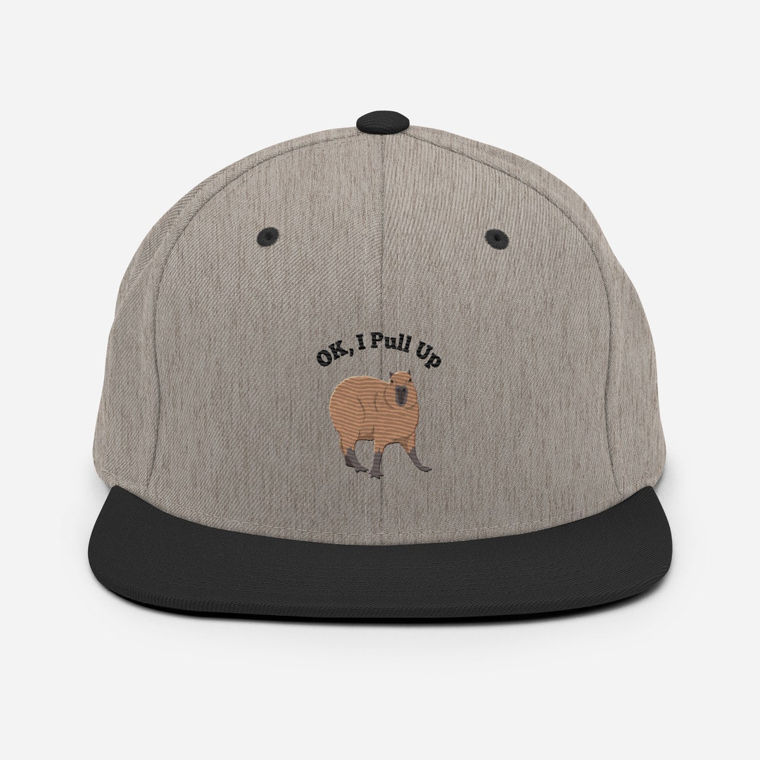 Capybara Hat, Capybara Gift, Snapback Hat - Etsy