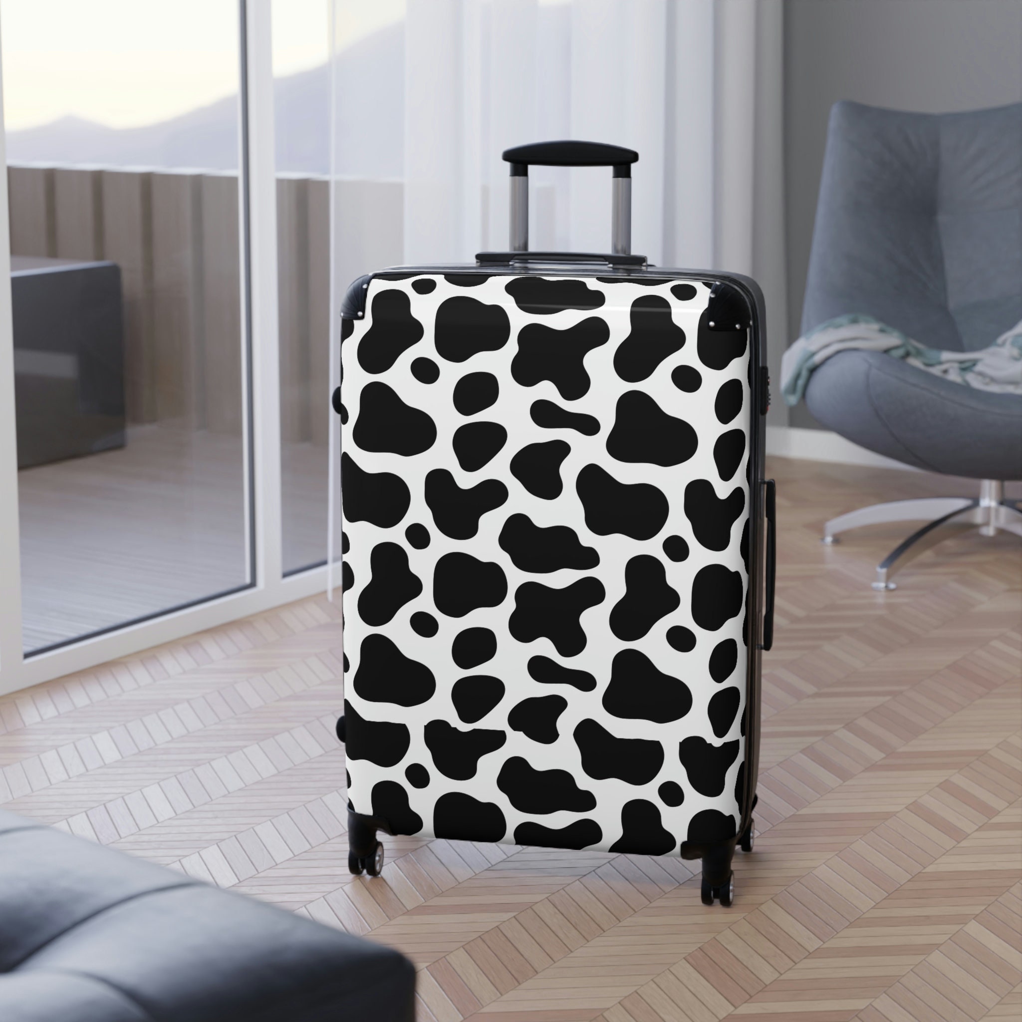 Cow Print Luggage, Cow Print, Cow Print Suitcases, Cow Print Travel ...