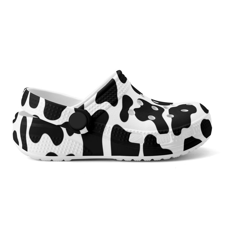 Cow Print Clogs, Kid's All Over Printing Classic Clogs, Pre Order Now ...