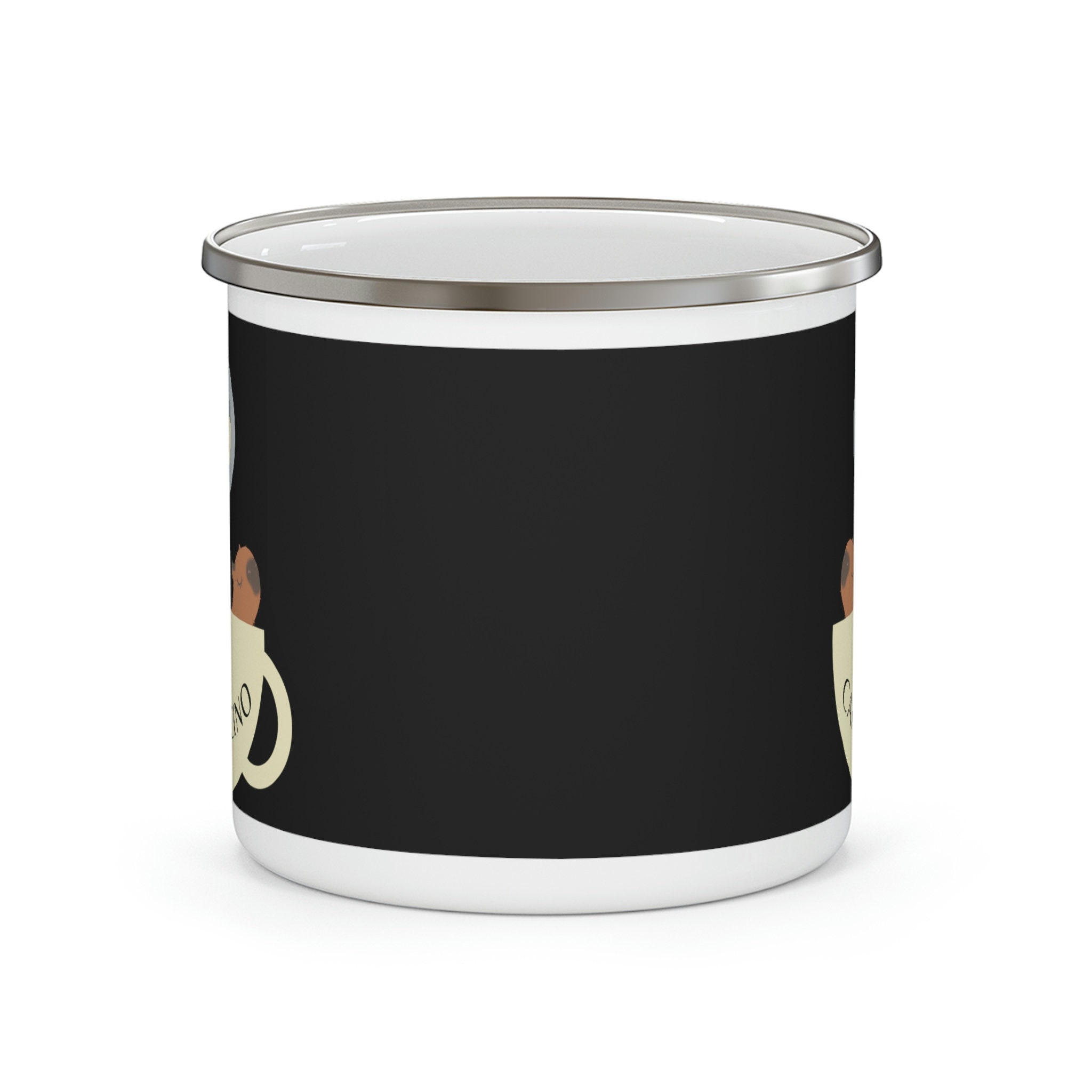 Capy-ccino, Capybara, Capy, Cute Capybaras Enamel Camping Mug - Etsy