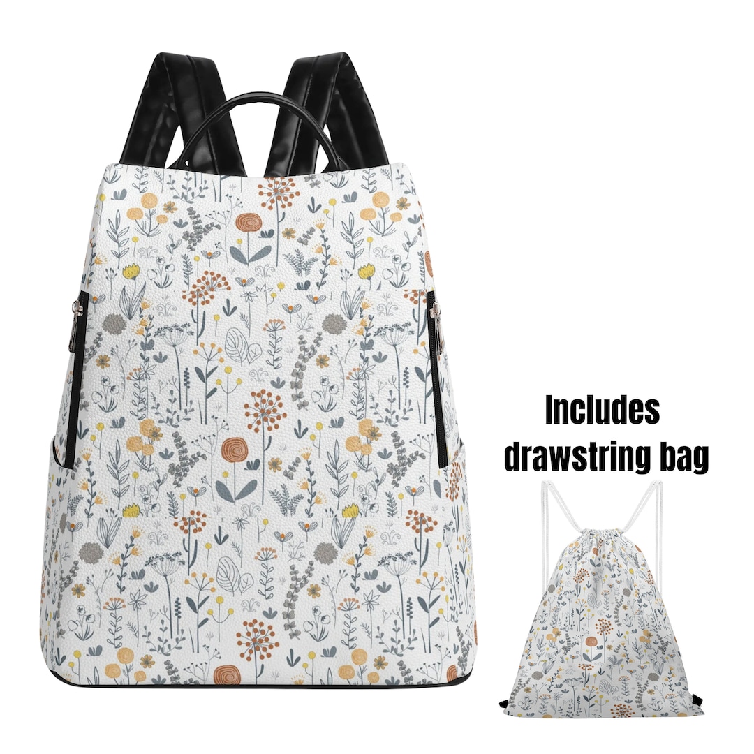 Floral Backpack Flower Backpack Floral Pattern Backpack Flowers Mothers ...
