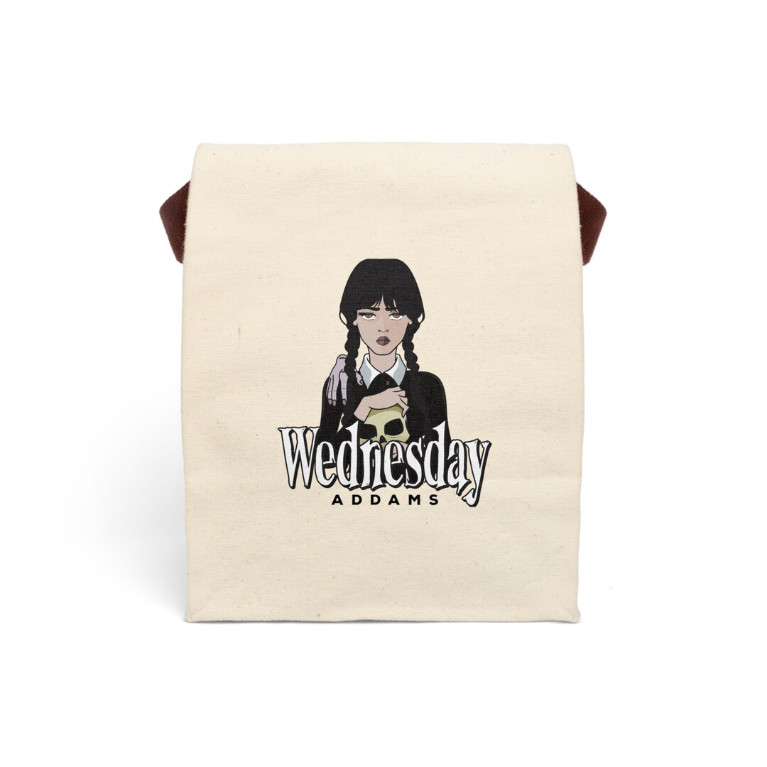 Wednesday Addams Addams Family Wednesday Canvas Lunch Bag - Etsy