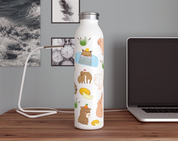 Capybara Water Bottle, Cute Water Bottle, Stainless Steel Waterbottle ...