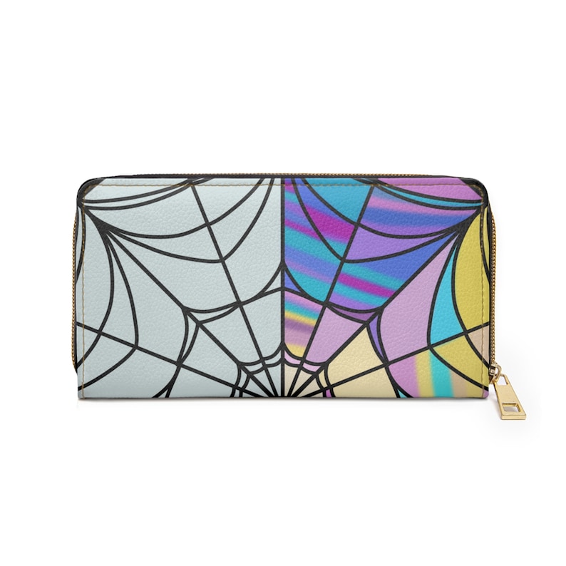Wednesday Addams, Wednesday, Stained Glass, Zipper Wallet - Etsy